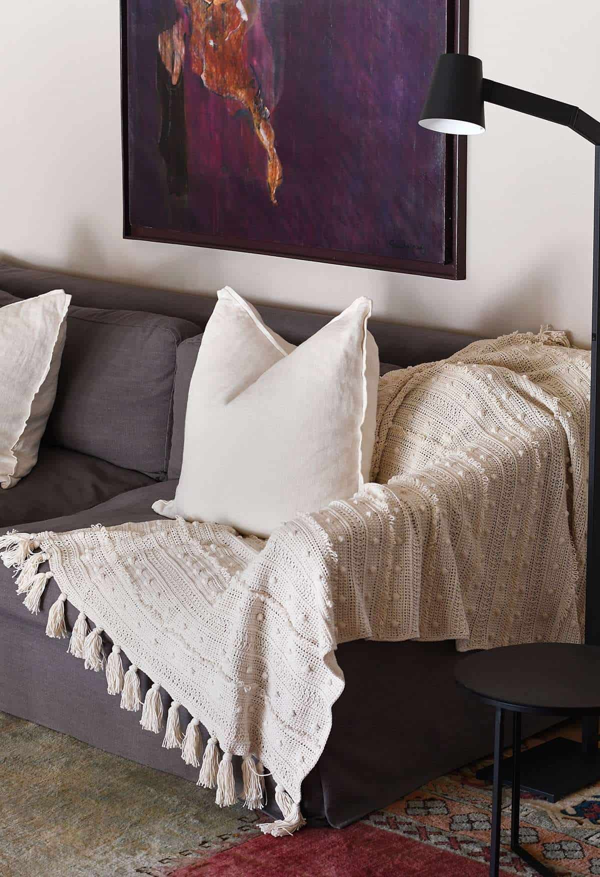 Crochet your own: Eco-Cotton Textured Cotton Throw Kit