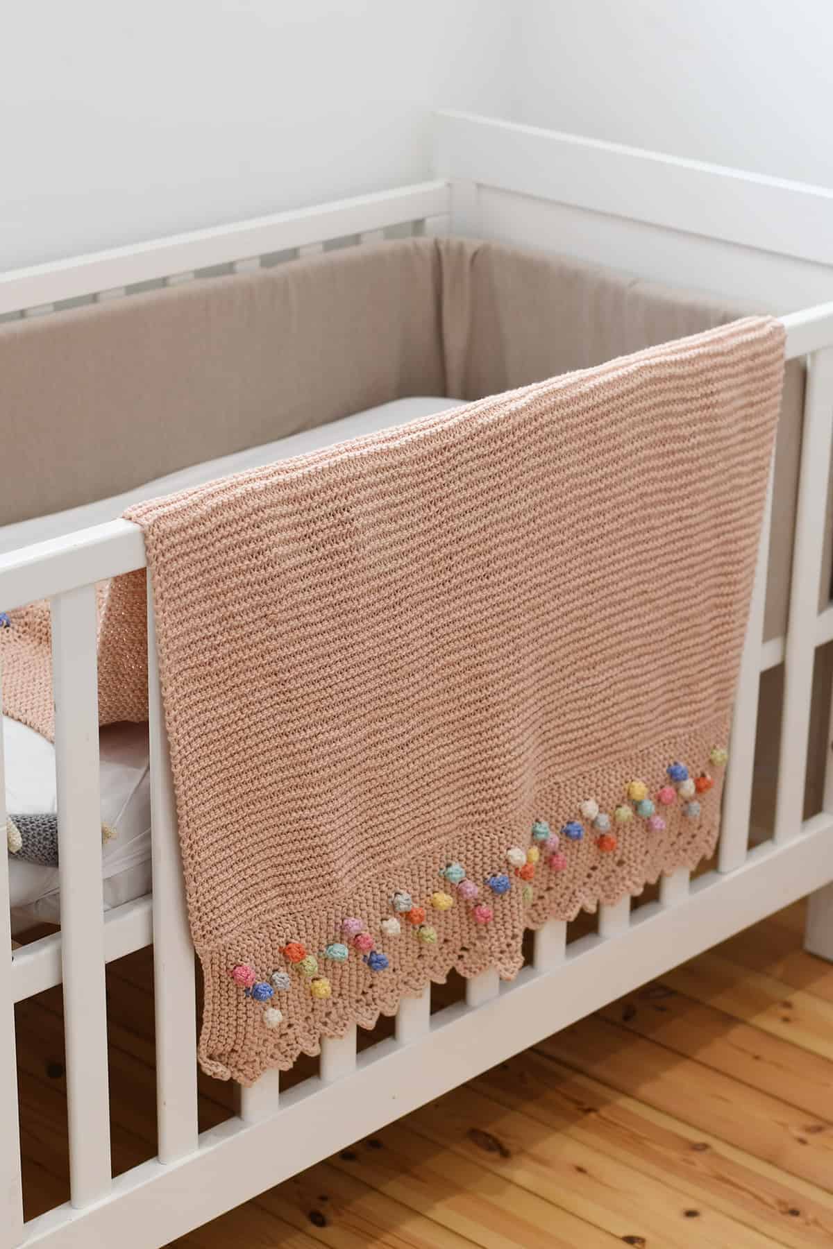 Blankets from Africa - Multi colour bobble edge blanket